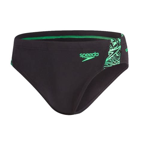 Snygga Badbyxor Speedos Brief Svart Gröna Från Speedo