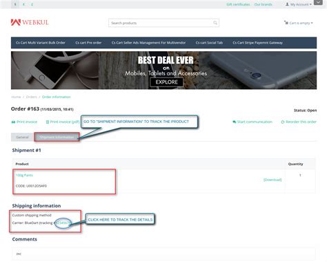 CS Cart Custom Shipment Carriers Tracking