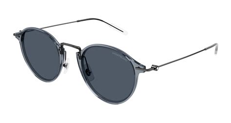 Montblanc Sunglasses Grey Ruthenium Blue Best Designers Inc
