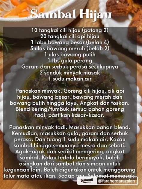 4 Resepi Sambal Pembuka Selera ~ Sharing My Ceritera Lifestyle Blogger