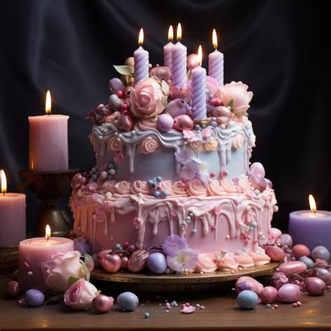 Premium Photo Sweet Celebration A Pastel Fancy Cake