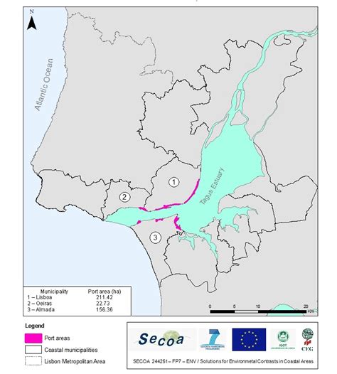 9 Port Areas In Tagus Estuary Download Scientific Diagram