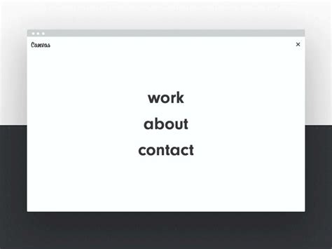 Canvas Navigation Design
