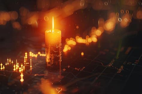 Premium Photo Stock Market Graph Candlestick
