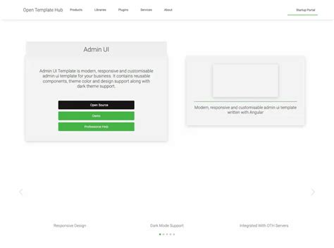 Admin Ui Template By Open Template Hub A Angular Template Built At