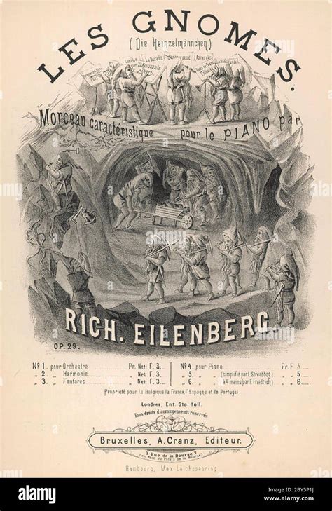 Richard Eilenberg 1848 1927 German Composer French Sheet Music For His 1884 Composition Which