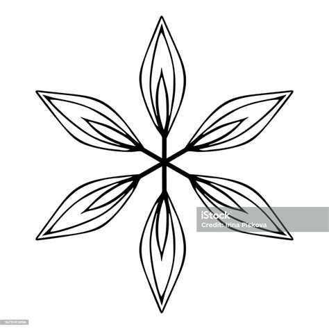 白い背景に手描きの落書きの雪片の花エレメント いたずら書きのベクターアート素材や画像を多数ご用意 いたずら書き イラストレーション