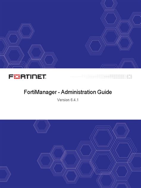 Fortimanager 6 4 1 Administration Guide Pdf Command Line Interface Virtual Private Network
