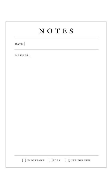 Chic Simple Black And White Notepad Note Writing Paper Writing Paper