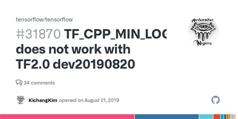Tfcppminloglevel Does Not Work With Tf20 Dev20190820 · Issue