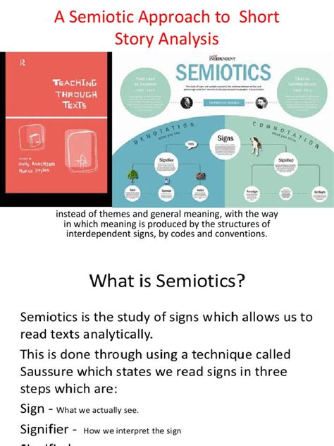 A Semiotic Analysis Of A Literary Text Pdf Semantics Semiotics