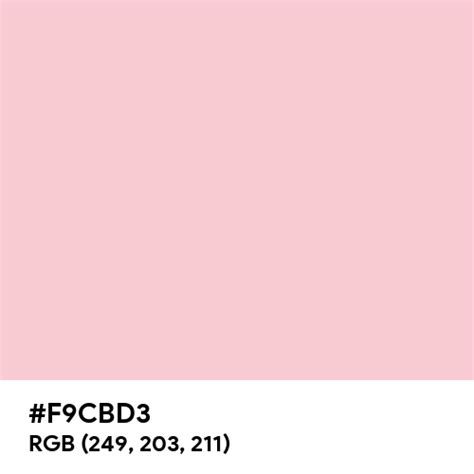 Flesh Pink Color Hex Code Is F9cbd3