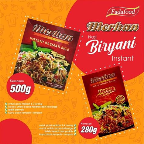 Jual Nasi Briyani Instan Arab Timur Tengah Beras Basmati Dan Bumbu