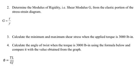 We Conducted A Torsion Angle Of Twist Experiment On A