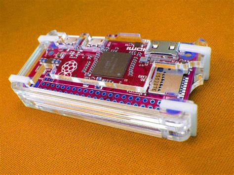 Laser Cut Raspberry Pi Zero Acrylic Case Template Vector File Vectors