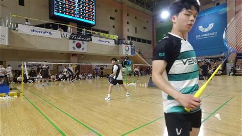 제1회 아프리카tv X 테크니스트 동호인 슈퍼챌린지 배드민턴대회 남복준자강 16강 진용훈 한재윤 Vs 김명석 이진구 Youtube