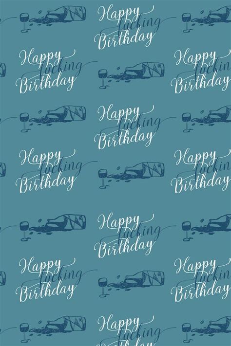 2 Rolls Happy Fucking Birthday Wrapping Paper Profanity T Wrap