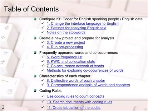 Quick Start Tutorial Of Kh Coder 2 Quantitative Content Analysis Or