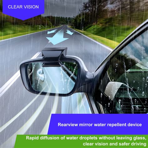 2pcs Car Rearview Mirror Rain Eyebrow Waterproof Car Mirror Protector