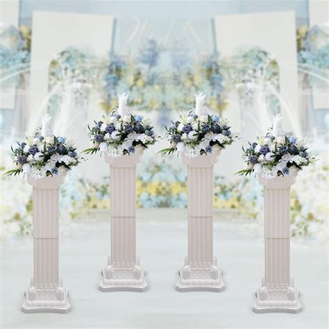White Pillar Wedding Yybsh Wedding Column Carved Pillar Decoration