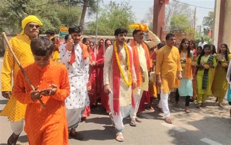कलश यात्रा के साथ श्री रामलला मन्दिर में नौ दिवसीय श्री रामनवमी महोत्सव