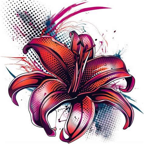 Pókliliom Tetoválás Művészi Gyűjtemény in Art tattoo Lily tattoo Art