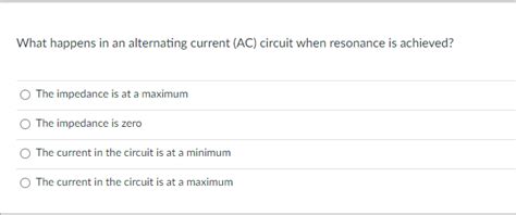 Solved What Happens In An Alternating Current AC Circuit Chegg Com
