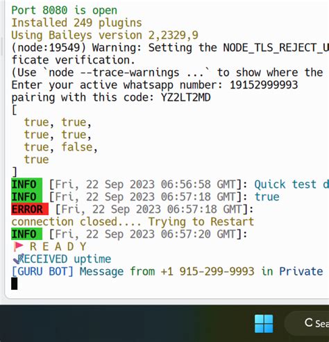 Error Connection Closed While Requestpairingcode Bug Bug · Issue