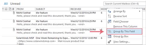 How To Group And Sort Emails By Month In Outlook