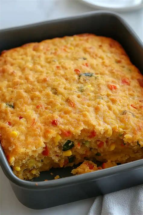 Corn Vegetable Cornbread Casserole Theamazingfood