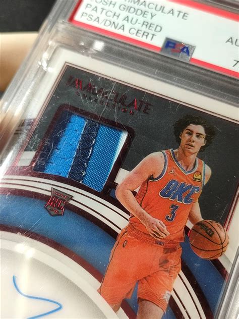 La Panini Immaculate Josh Giddey Rc