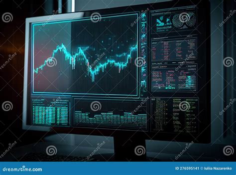 Trading On The Computer Screen On The Stock Market And Cryptocurrency
