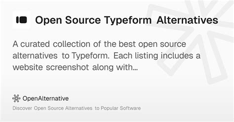 8 Best Open Source Typeform Alternatives 2025