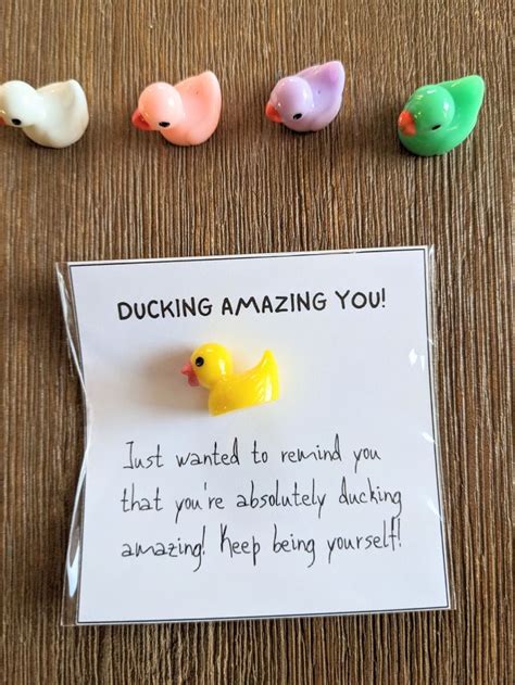 Motivational Card Inspirational Quote Card Ducking Amazing You You