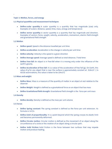 Physics Definition Pdf Stars Magnet