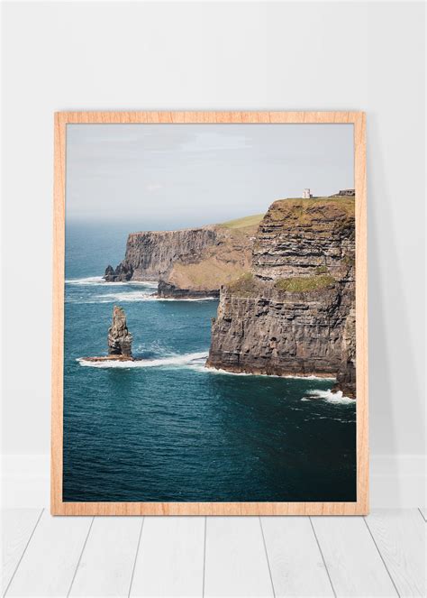 Cliffs Of Moher Printable Photo Landscape Poster Ireland Wall Art