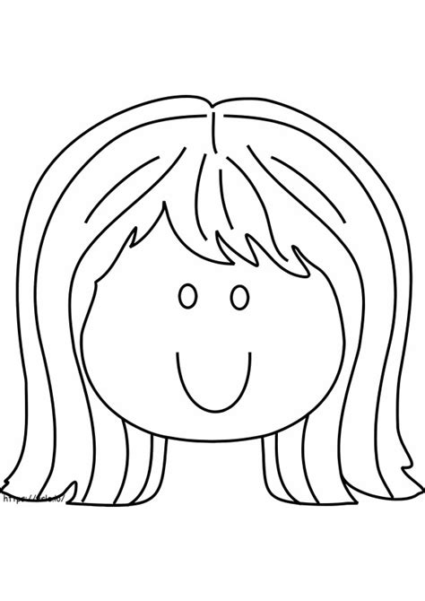 女性の顔 ぬりえ 塗り絵