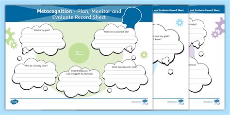 Metacognition Record Sheet For Learners Teacher Made