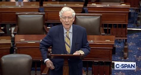 Rino Mitch Mcconnell Delivers His Farewell Speech As Senate Republican