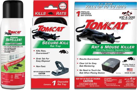 Amazon Com Tomcat Rat Bundle Treats Rats Includes Secure Kill Trap Disposable Station With