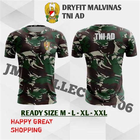 Jual Kaos Loreng Tni Ad Malvinas Baju Kaos Loreng Tni Ad Baju Kaos Dryfit Malvinas Tni Ad