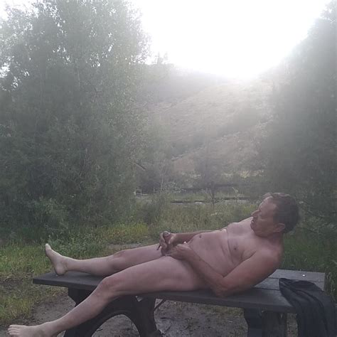 Perv Trucker Roadside Table Jacking