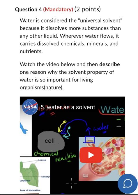 [solved] question 5 mandatory 4 points water is an essential