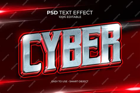 Premium Psd Cyber Style Text Effect