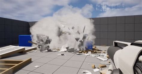 destructible walls set up in ue5 with chaos and niagara