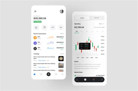Ozone Crypto App Ui Kit Ux And Ui Kits Ft App And Dark Envato