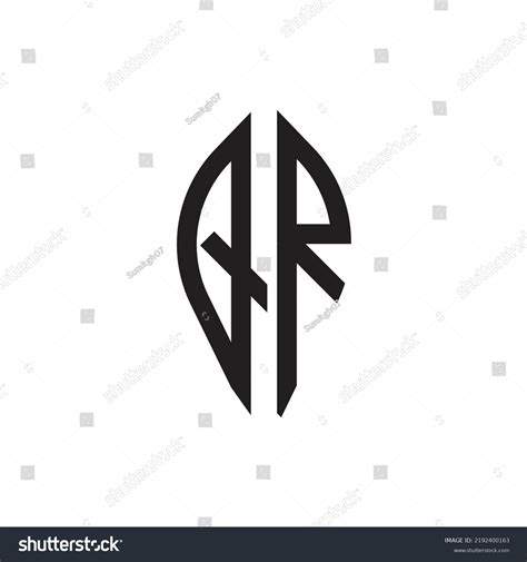 Qr Letter Logo Design Template Vector Stock Vector Royalty Free