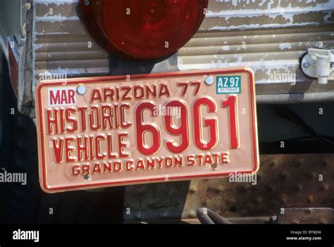 Classic Car License Plate Arizona At Zac Belmore Blog