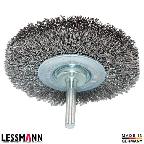 Cepillo Circular De Alambre 6 X 80mm Lewonski