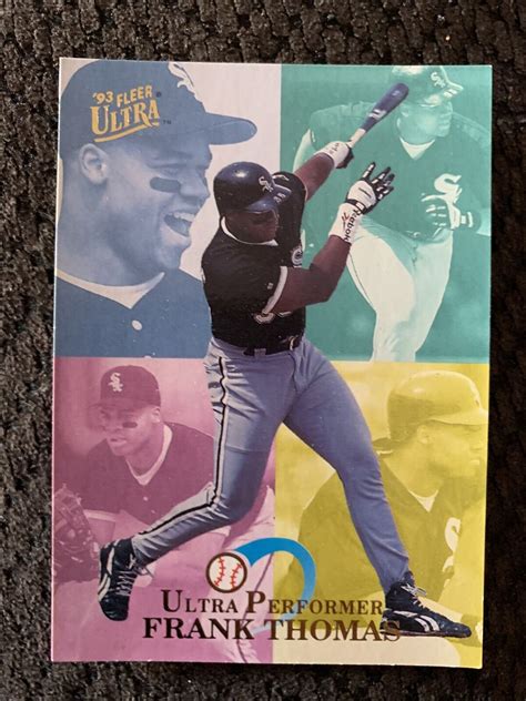 1993 Fleer Ultra Performer Frank Thomas Baseball Card 10 Of 10 3728 Etsy